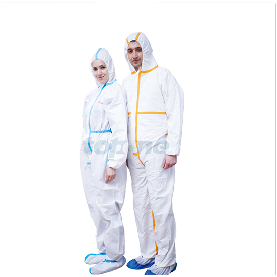 disposable coverall, disposable lab coat, isolation gown, shoe covers ...